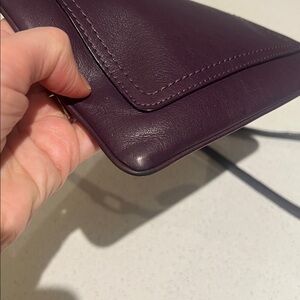 Coach | Bags | Coach Legacy Leather Swingpack Crossbody Bag Plum Purple ...